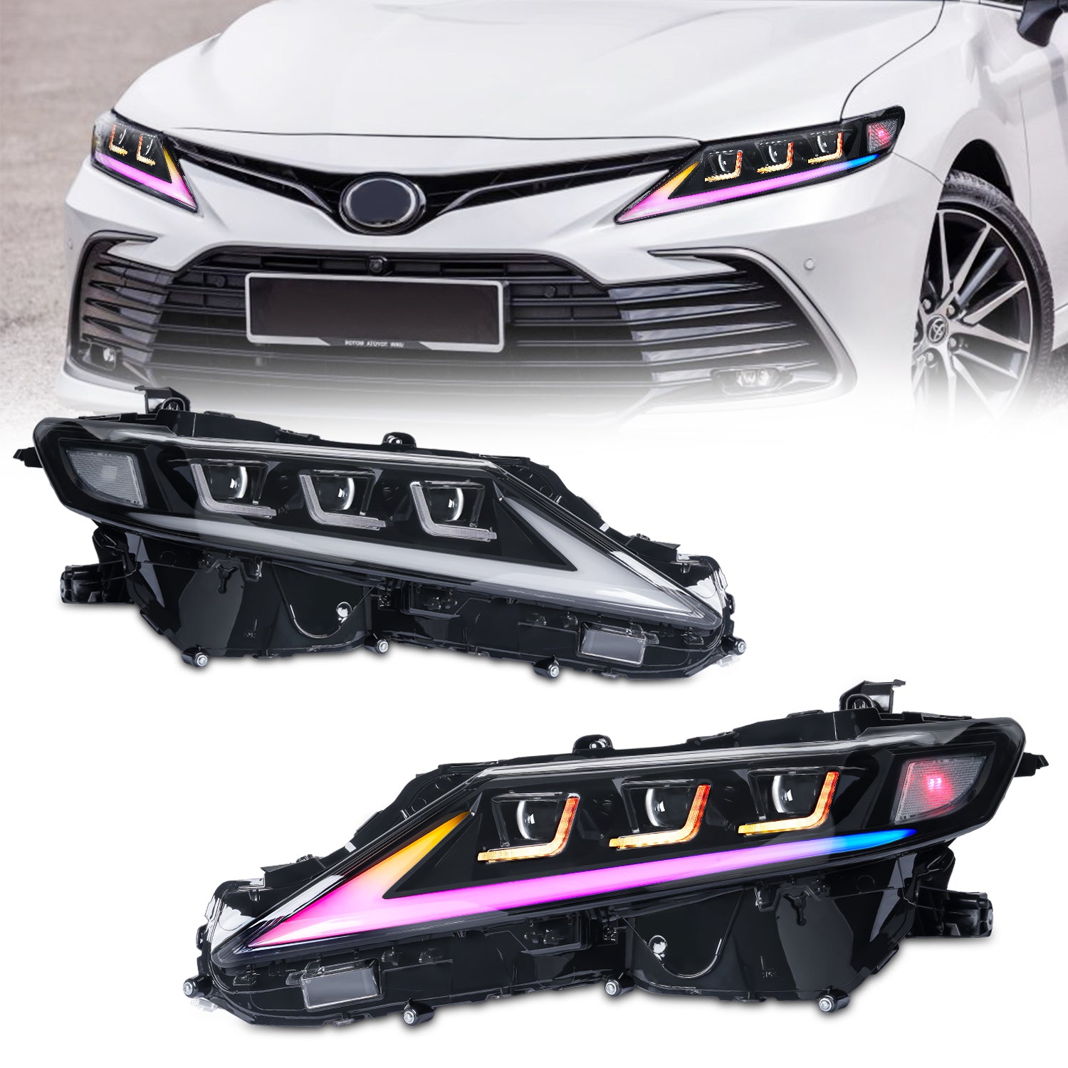 Archaic RGB Headlight Assembly forToyota Camry 8th Generation2018-2023