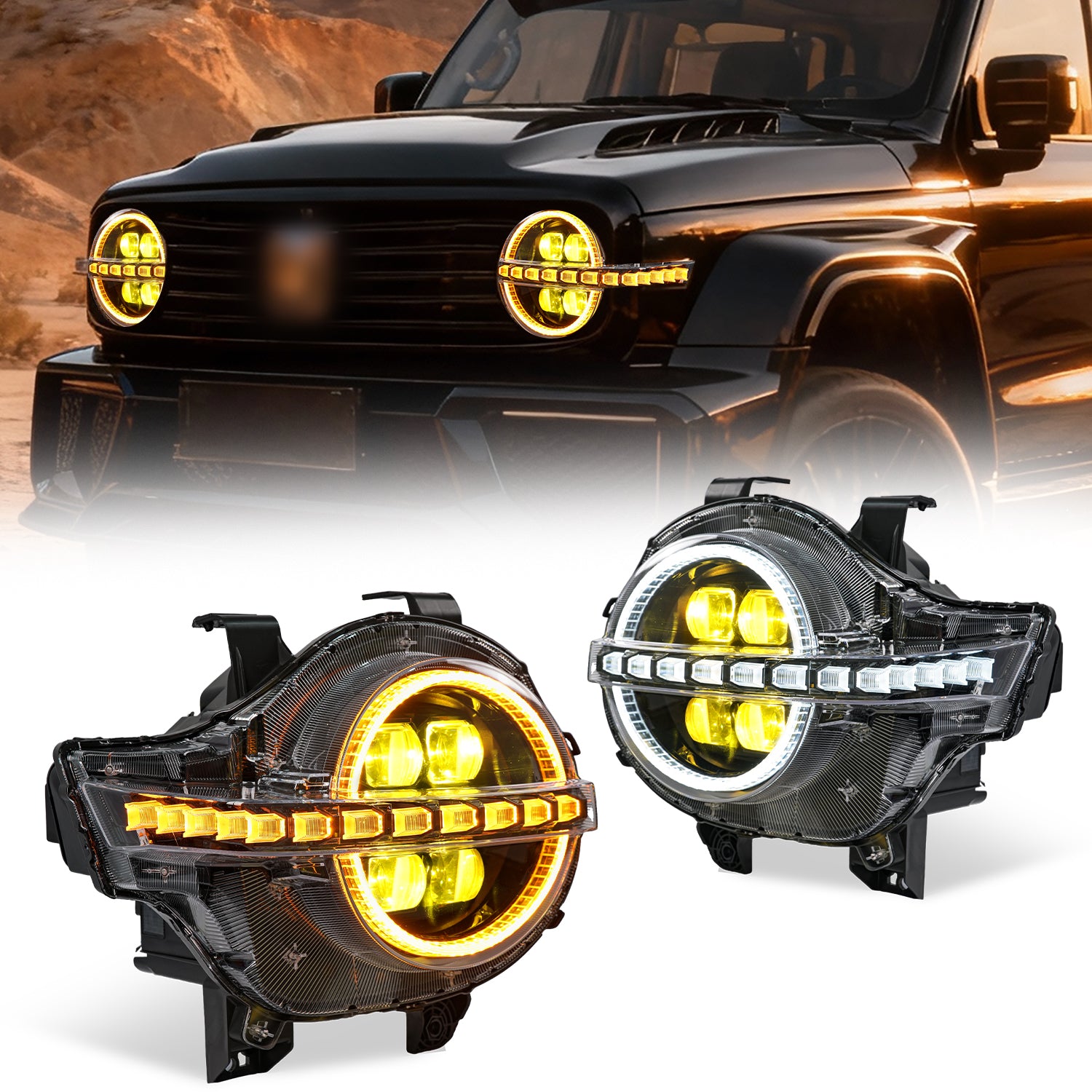 Aftermarket LED Headlights for GWM Tank 300 | OEM Fit DRL System ...