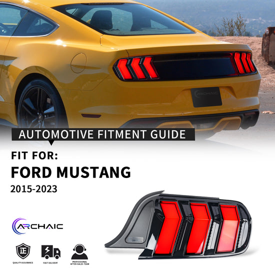 Tail Lights Assembly for 2015-2023 Ford Mustang Shelby GT350 GT500 Amb ...