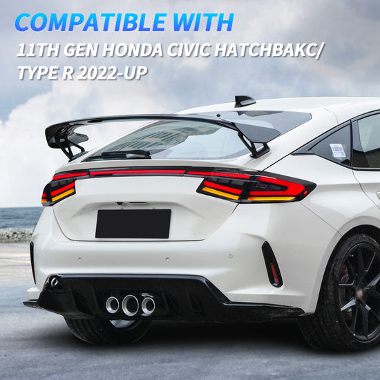 LED Tail Lights for 2022-2024 Honda Civic Hatchback /Type-R, Tail Ligh ...